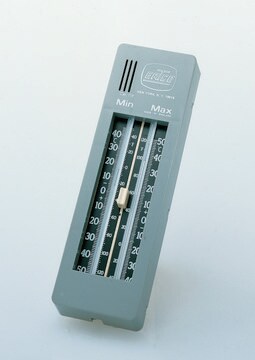 Maximum-minimum thermometer for indoor or outdoor use, temp. limit -40 ...